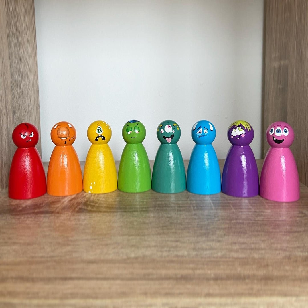 Mood Monster Peg Doll : Explore Feelings Worry Doll - Etsy