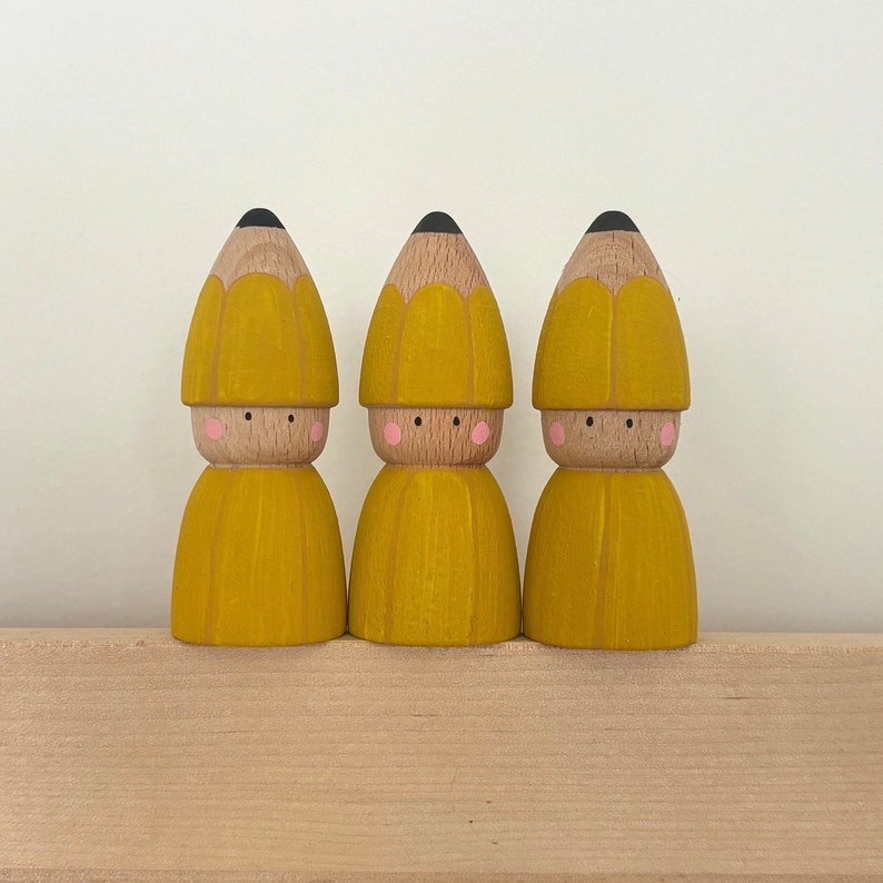 Pencil Peg Doll - Writing Practice Toy / Teacher Gift - Etsy