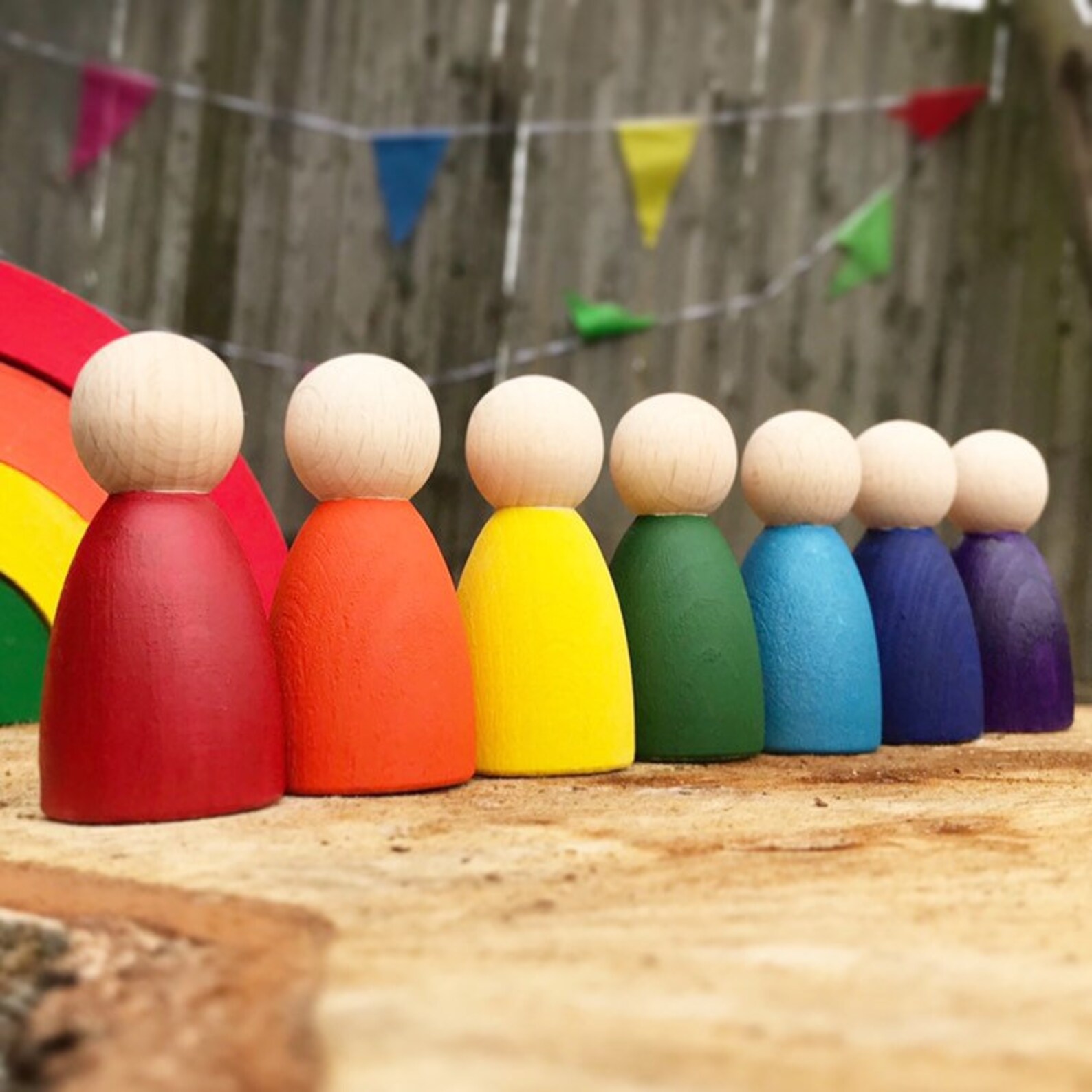 Days of the Week Rainbow Peg Dolls - Learning - Educational Dolls - Etsy UK