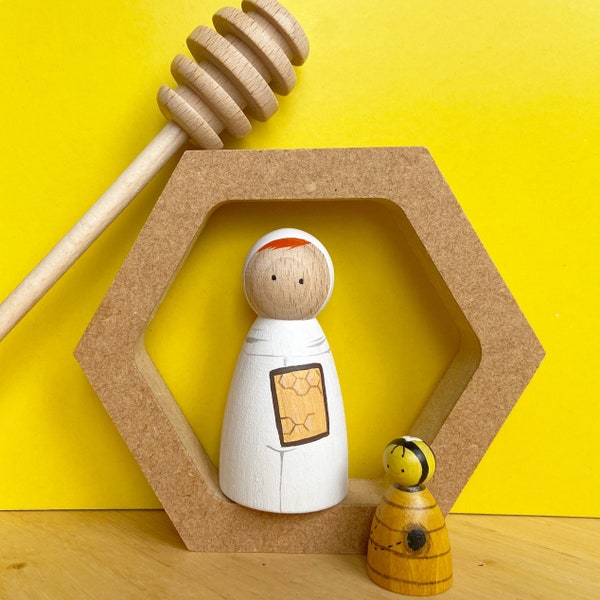 Bee Peg Doll - Etsy