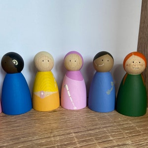 Inclusive Peg Doll Set - Celebrating Diversity, Multicultural Dolls ...