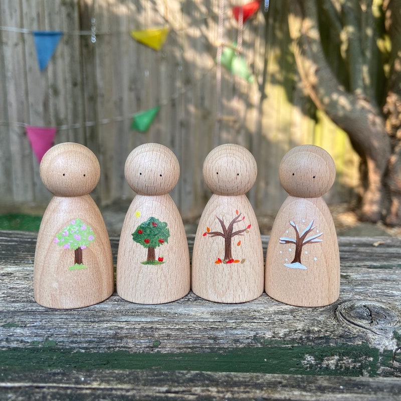 Seasons Peg Dolls - Etsy