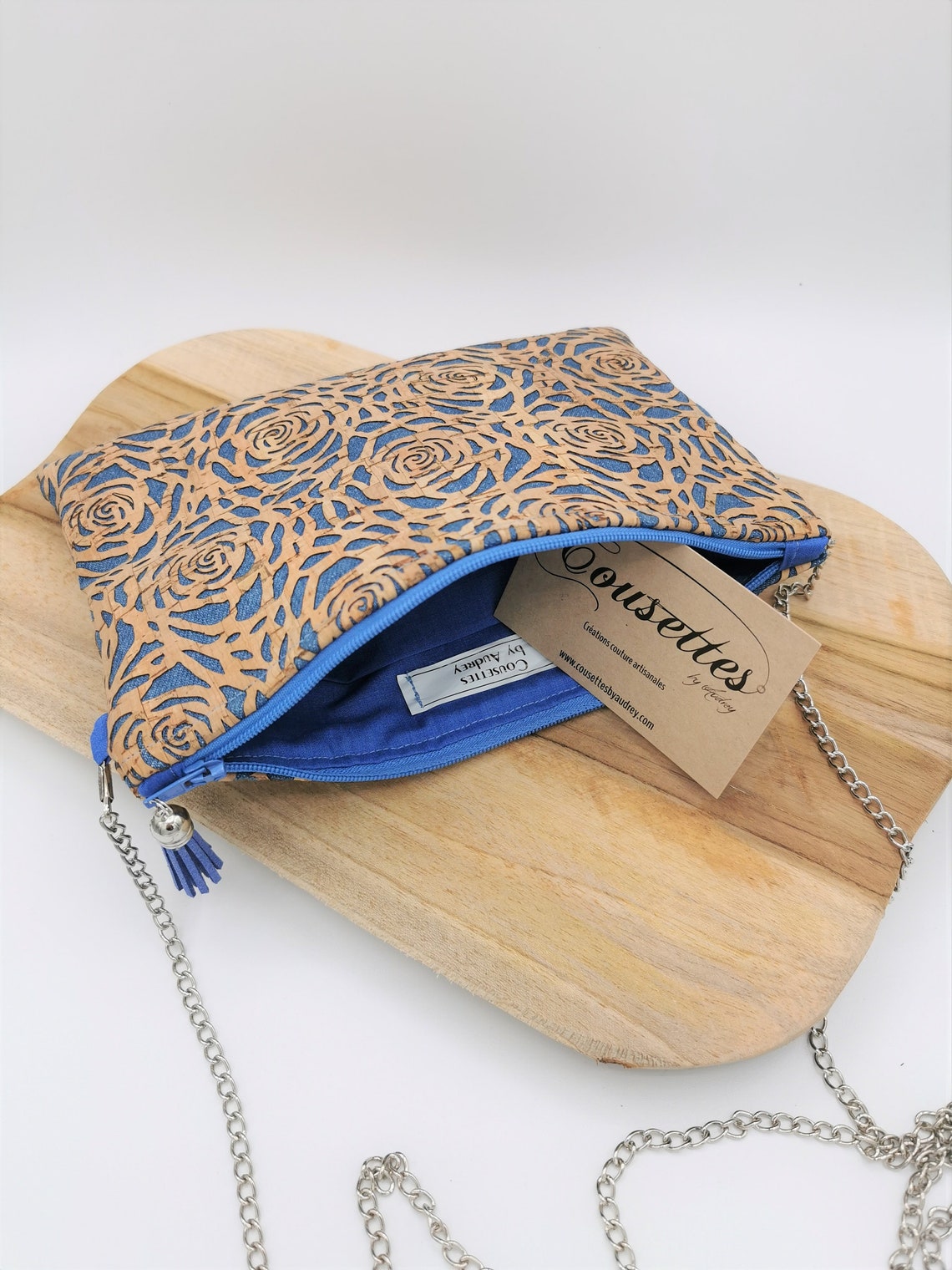 Unique Creation Pouch in French and Artisanal Cork and Cotton ...