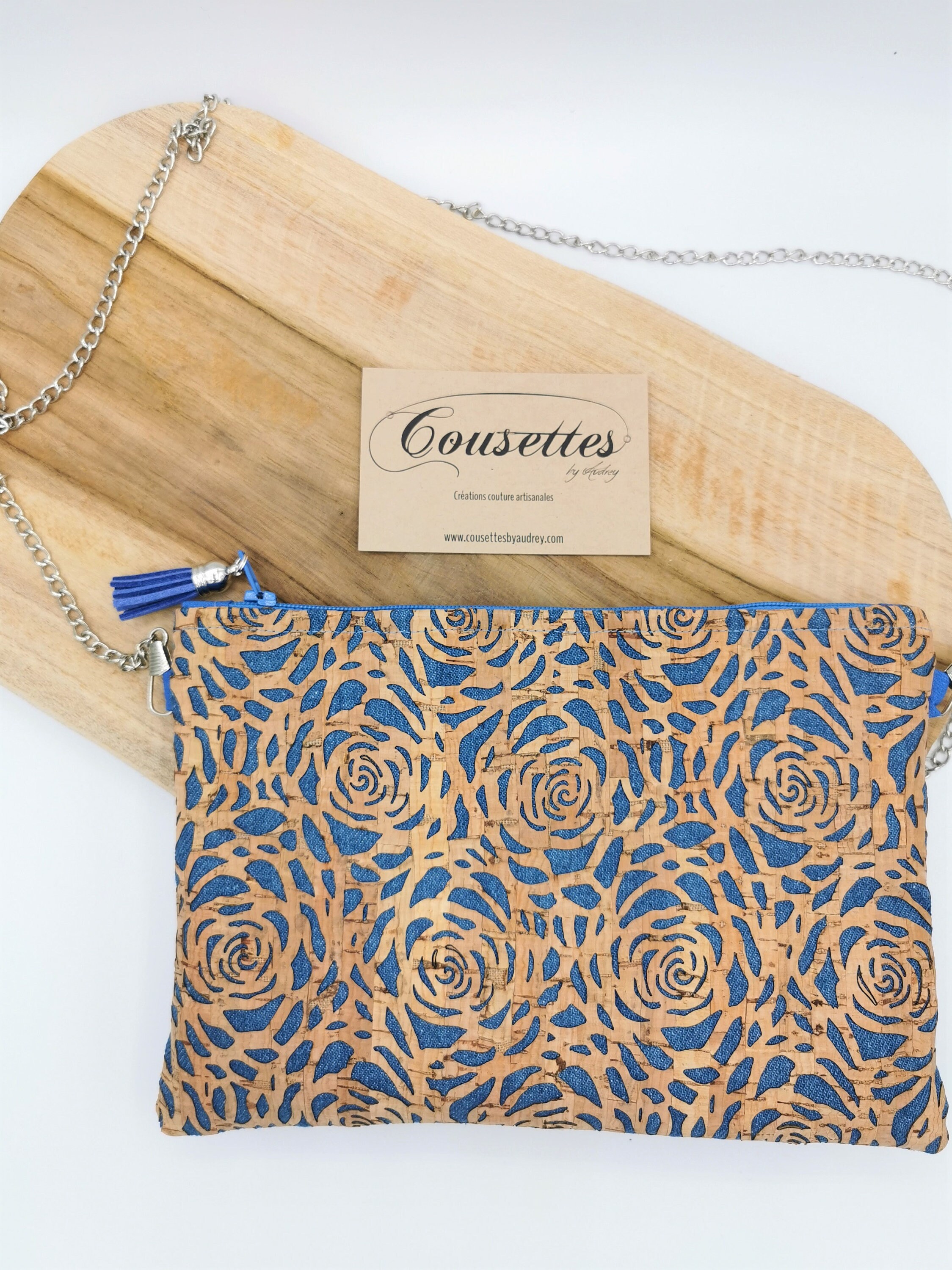 Unique Creation Pouch in French and Artisanal Cork and Cotton ...