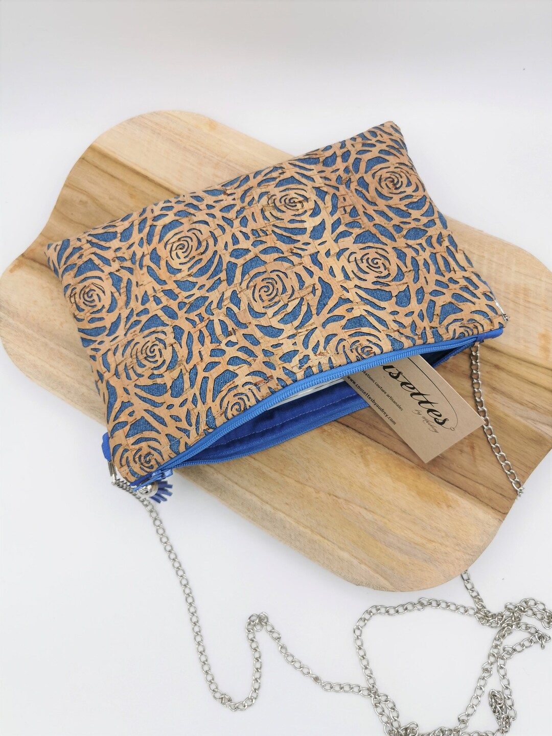 Unique Creation Pouch in French and Artisanal Cork and Cotton ...