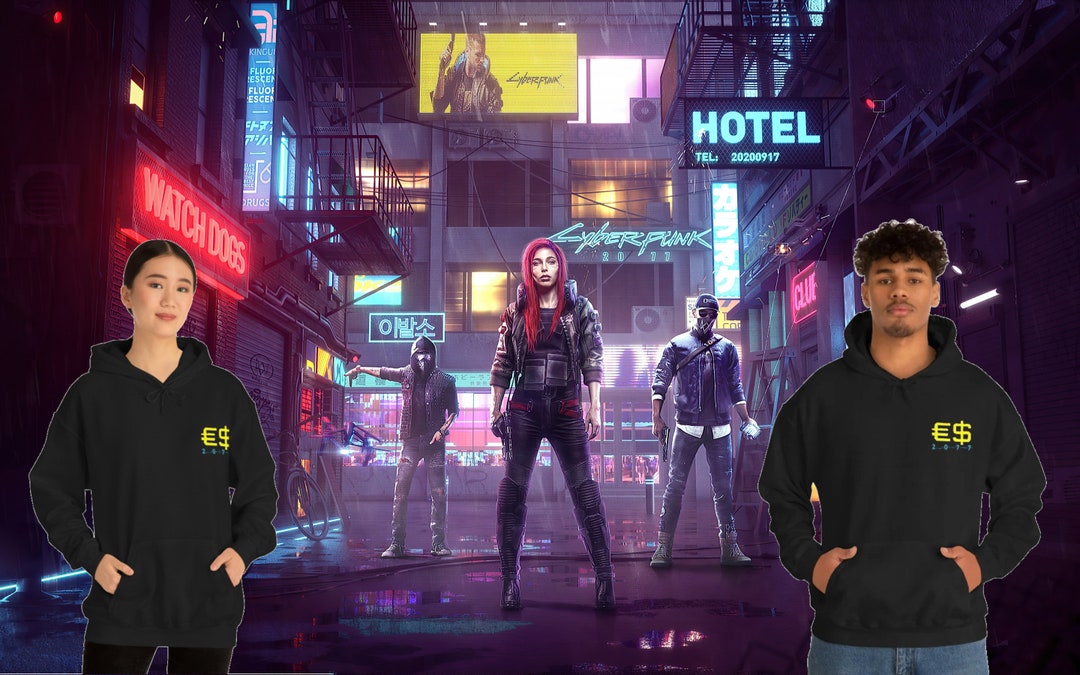 Cyberpunk 2077 Edgerunner Hoodie Merch Corpo Money Eurodollar ...