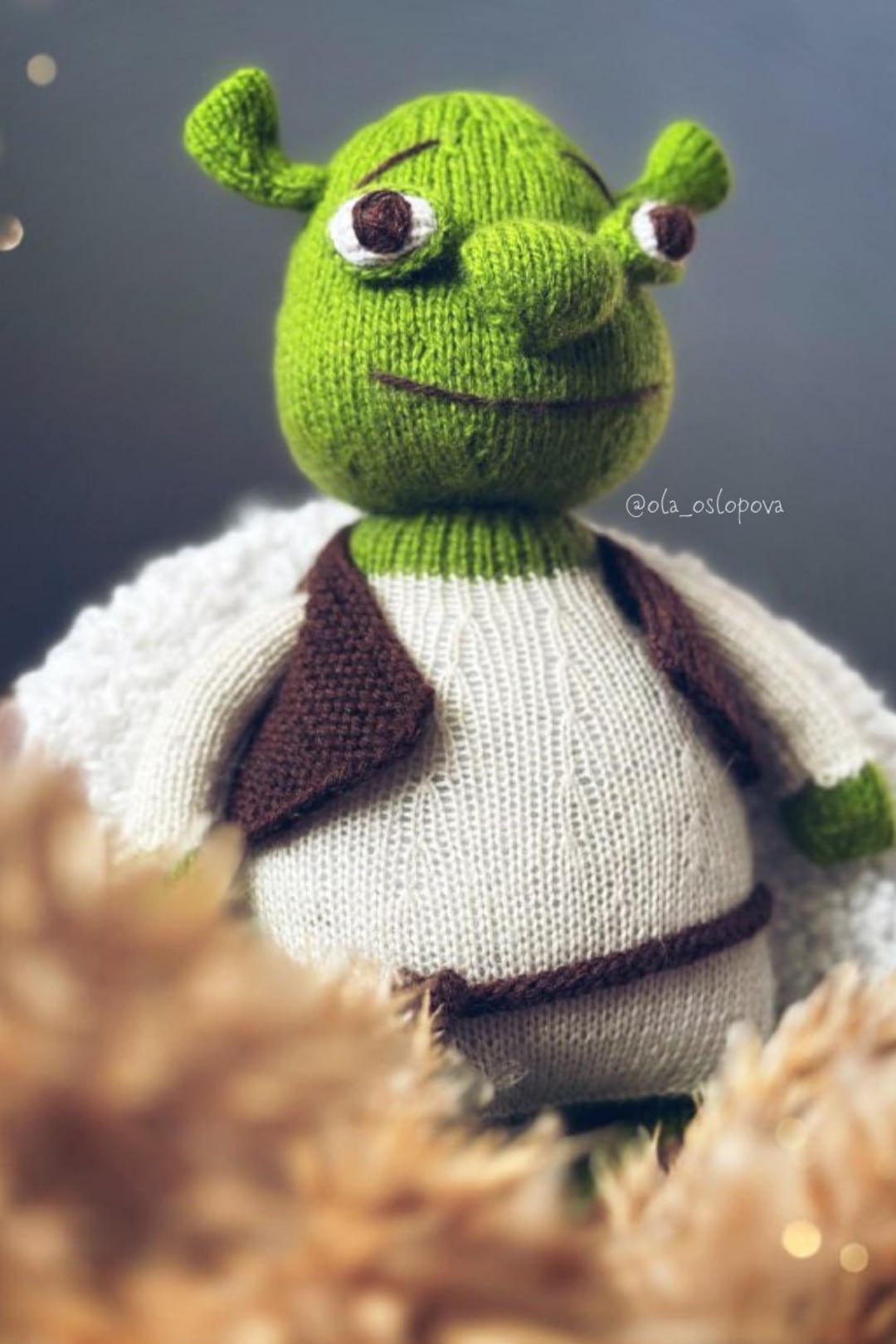 Ogre Shrekk Knitting Toy Pattern PDF (42 Cm), 2 Needles Version ...