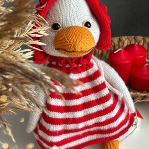 Goose Knitting Pattern PDF, 2 Needles Version, Knitted Animal Toy, 38cm ...
