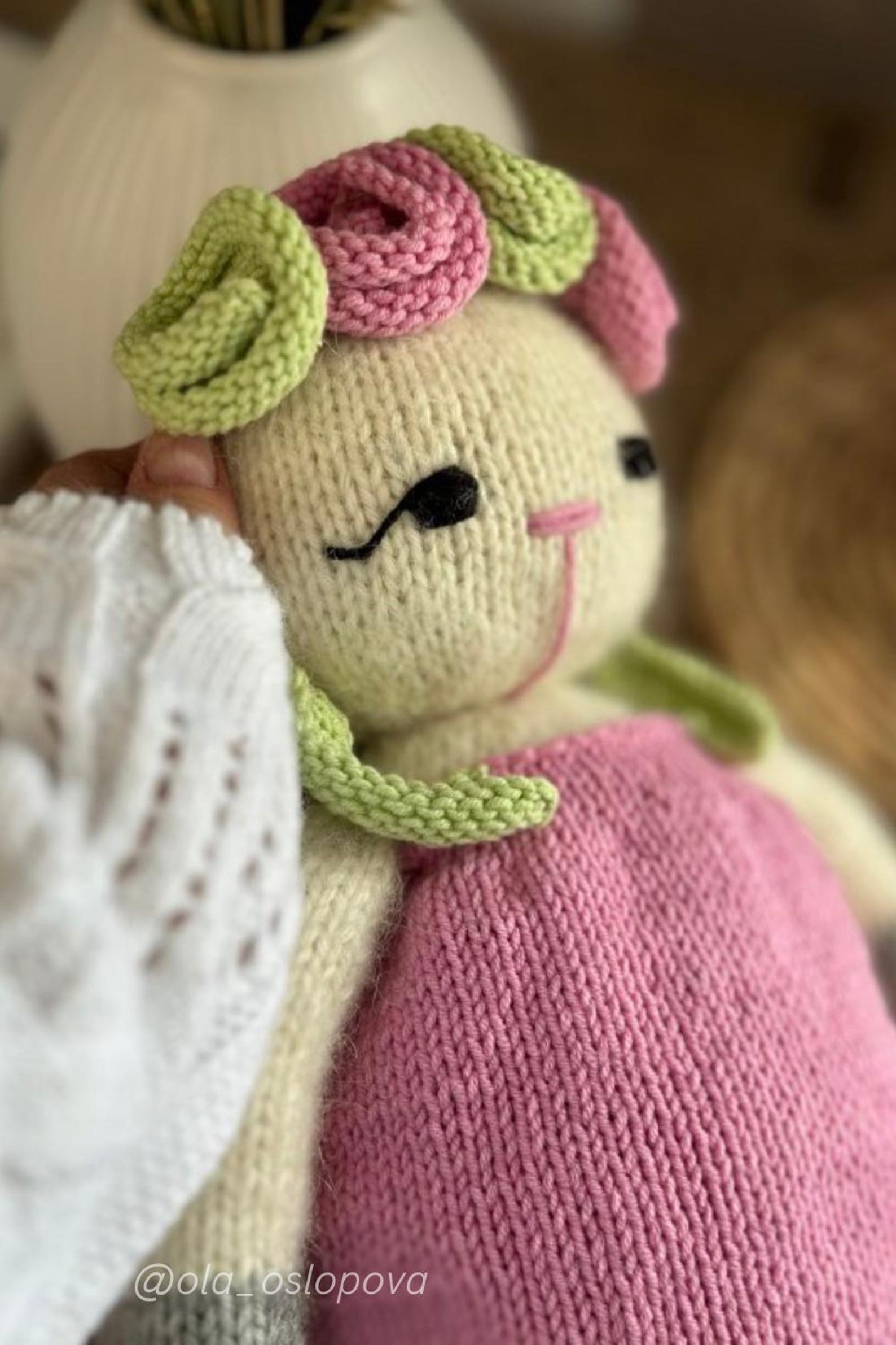 Bunny Knitting Pattern (14 Inches Tall) - Toy Knitting Pattern ...