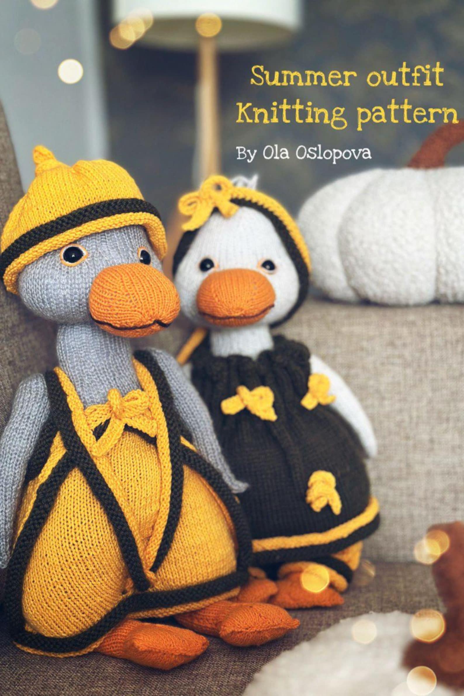 Knitted Clothes Patterns - Summer Outfit for Your Geese Toy - Ola ...