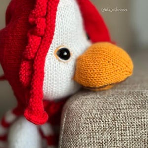 Goose Knitting Pattern PDF, 2 Needles Version, Knitted Animal Toy, 38cm ...