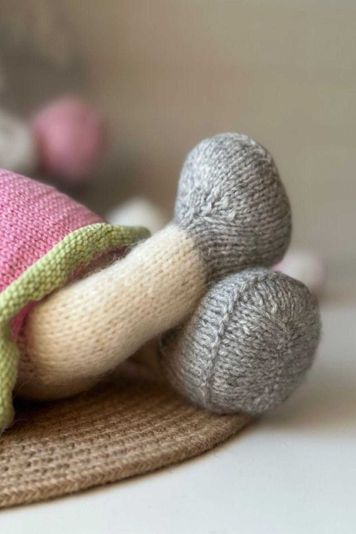 Bunny Knitting Pattern (14 Inches Tall) - Toy Knitting Pattern ...