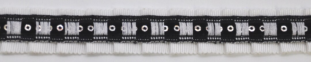 Pleated Ribbon Trim With Sequins, 15 Yard Roll, BR-761 - Etsy