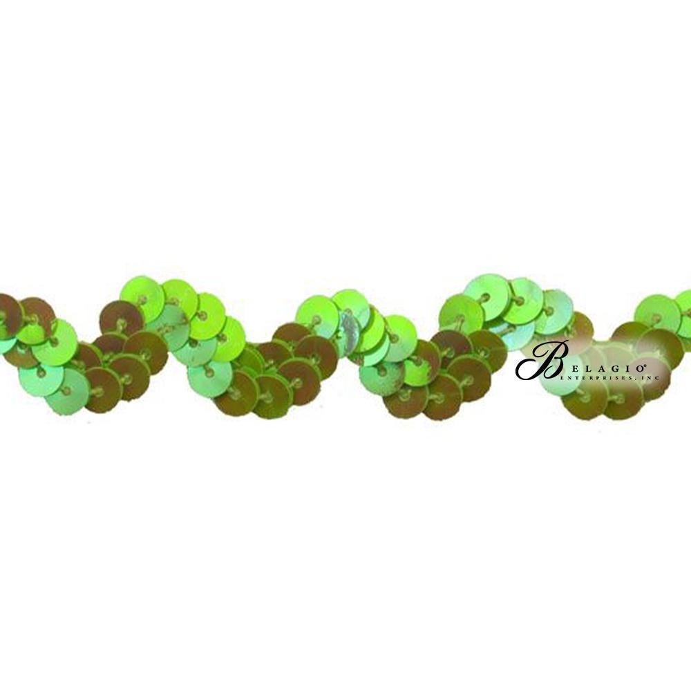 Non-stretch Sequin Wave Trim for Costume Design and DIY Crafts, 0.5" X ...