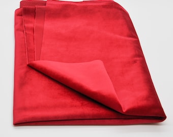 Red Plush Fabric - Etsy