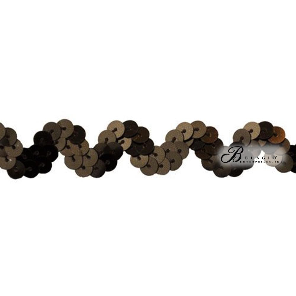 Non-stretch Sequin Wave Trim for Costume Design and DIY Crafts, 0.5" X ...