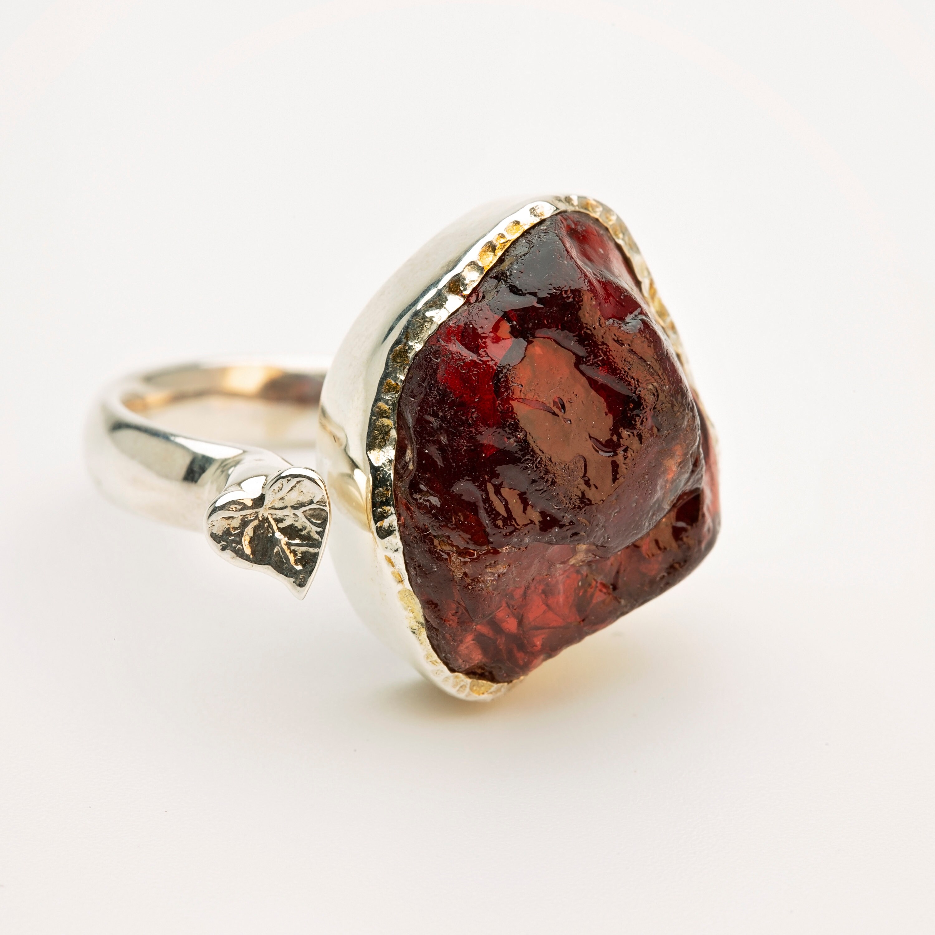 Natural Crystal Adjustable Ring Raw Stone - Etsy UK