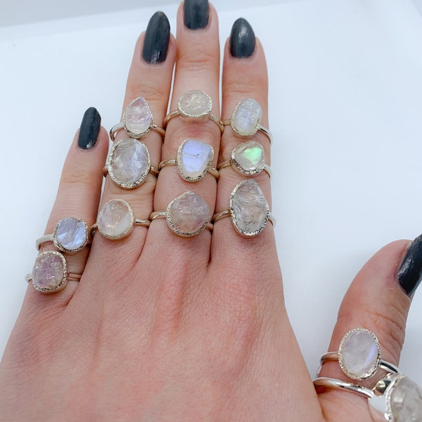Raw Gem Ring - Etsy