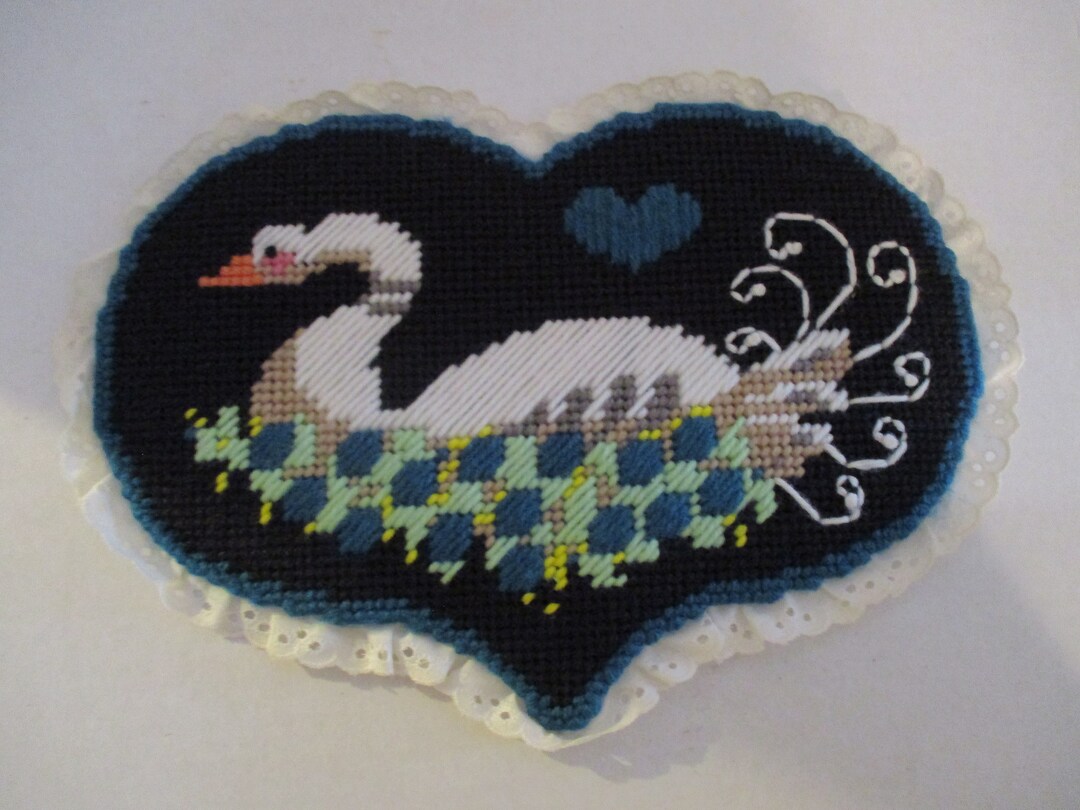 HANDMADE SWAN HANGING Free Shipping Plastic Canvas Swan - Etsy