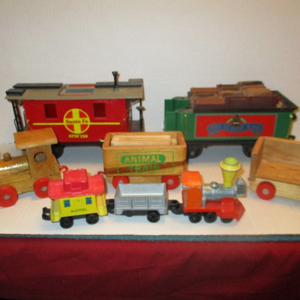 Santa Fe Wooden Train - Etsy