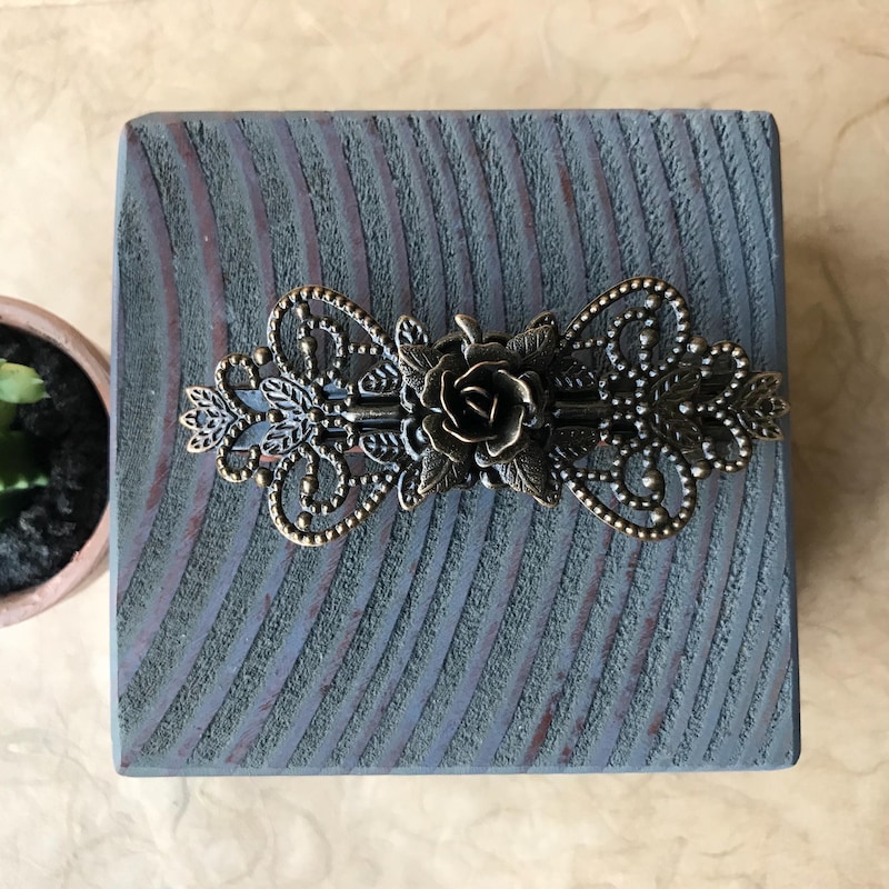 Rose Hair Clip - Etsy