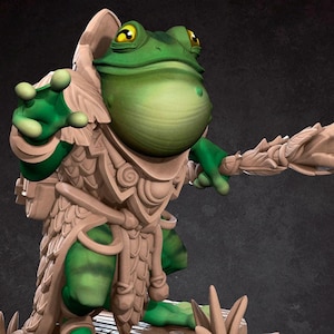Frogfolk Monk 3D Printed Tabletop RPG Mini UNPAINTED - Etsy