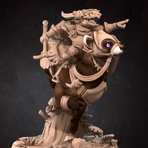 Tao Tao the Kobold and Kip the Weasel 3D Printed Tabletop RPG Mini ...