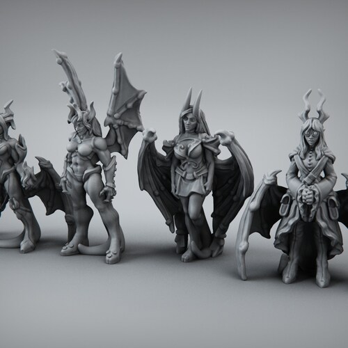 Grand Fiend 3D Printed Tabletop RPG Minis - Etsy