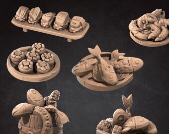 Bakery Shop Scatter 3D Printed Tabletop RPG Scenery | Etsy