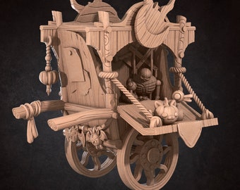 Candy Cart 3D Printed Tabletop RPG Scenery - Etsy