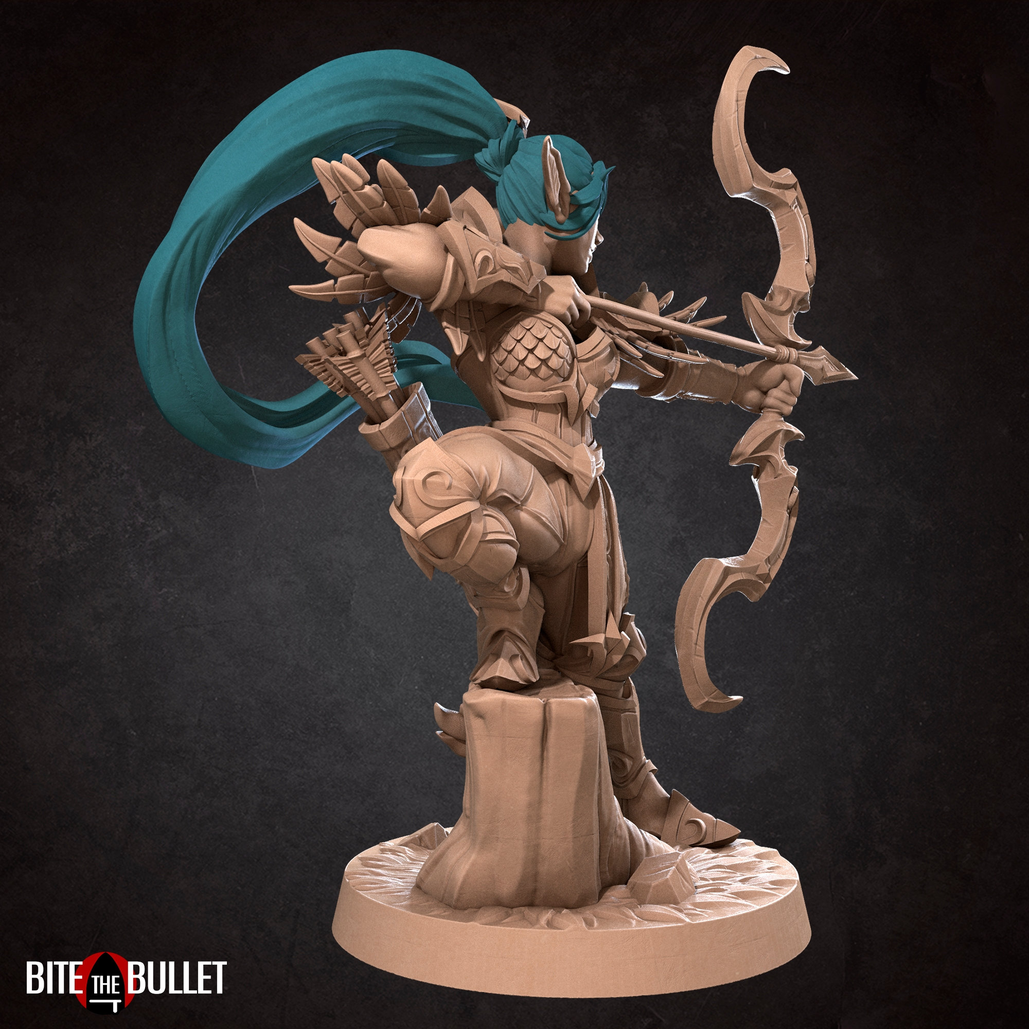 Night Elf Ranger Alana 3D Printed Tabletop RPG Mini UNPAINTED - Etsy