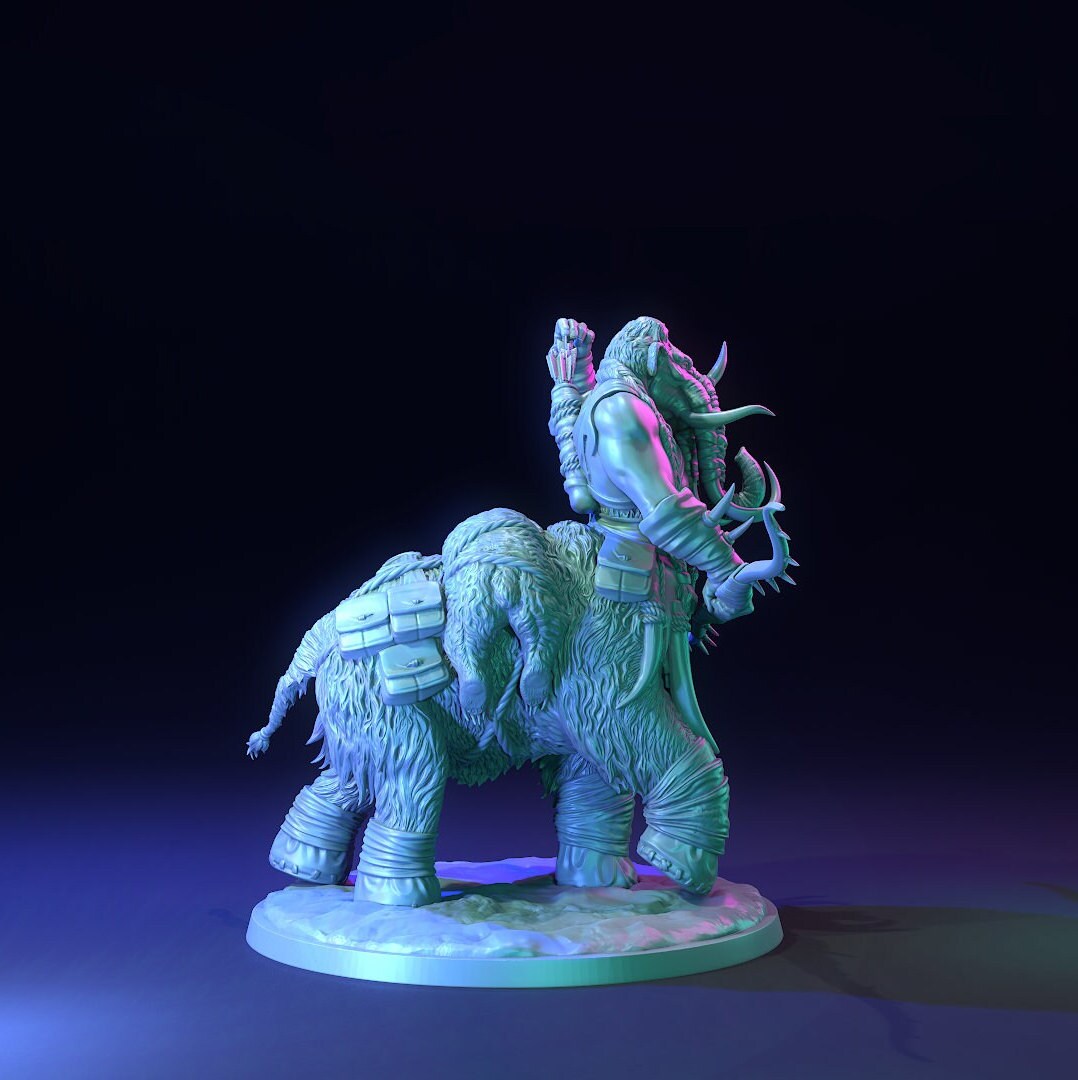 Mammoth Centaurs 3D Printed Tabletop RPG Minis | Etsy