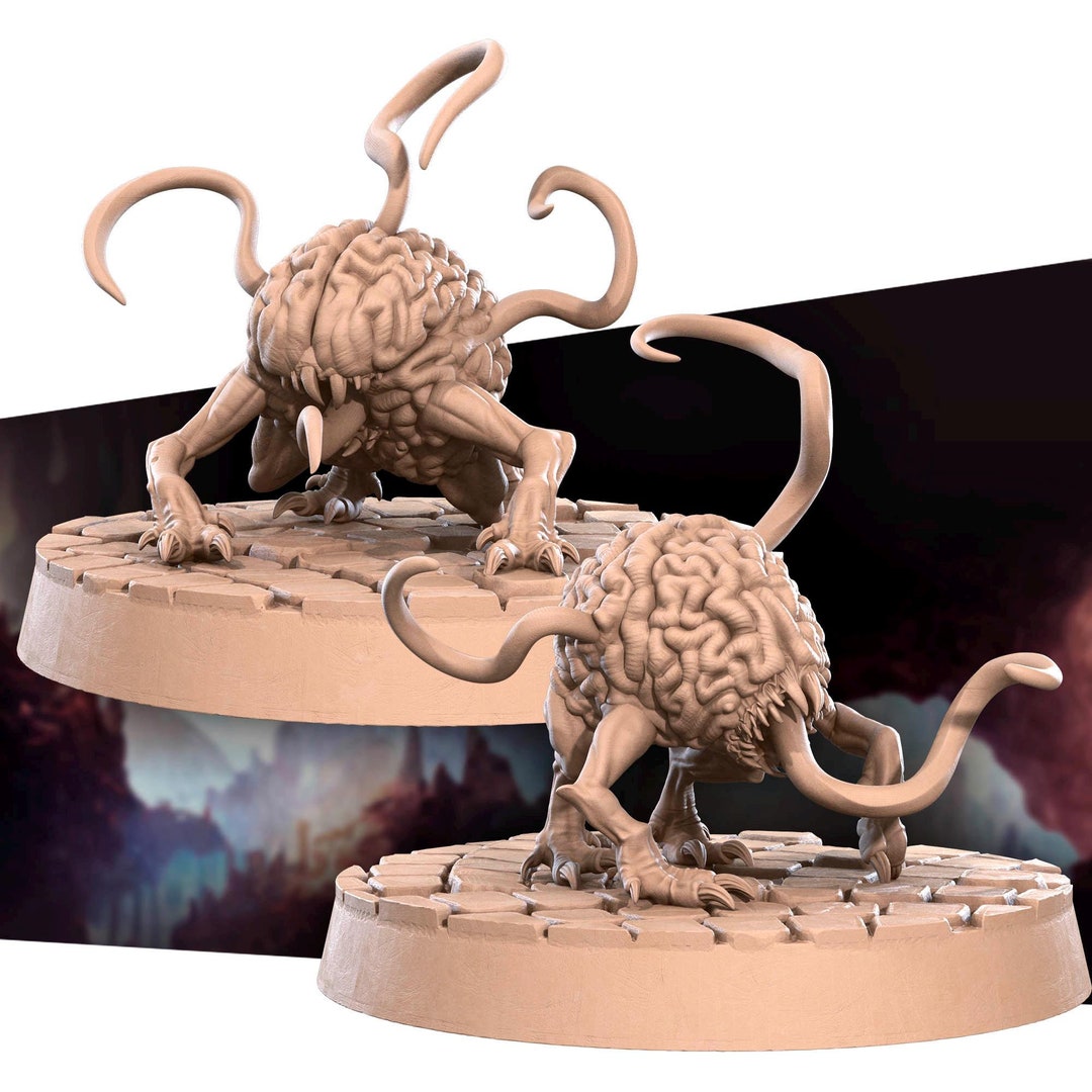 Intellect Devourers 3D Printed Tabletop RPG Mini UNPAINTED - Etsy