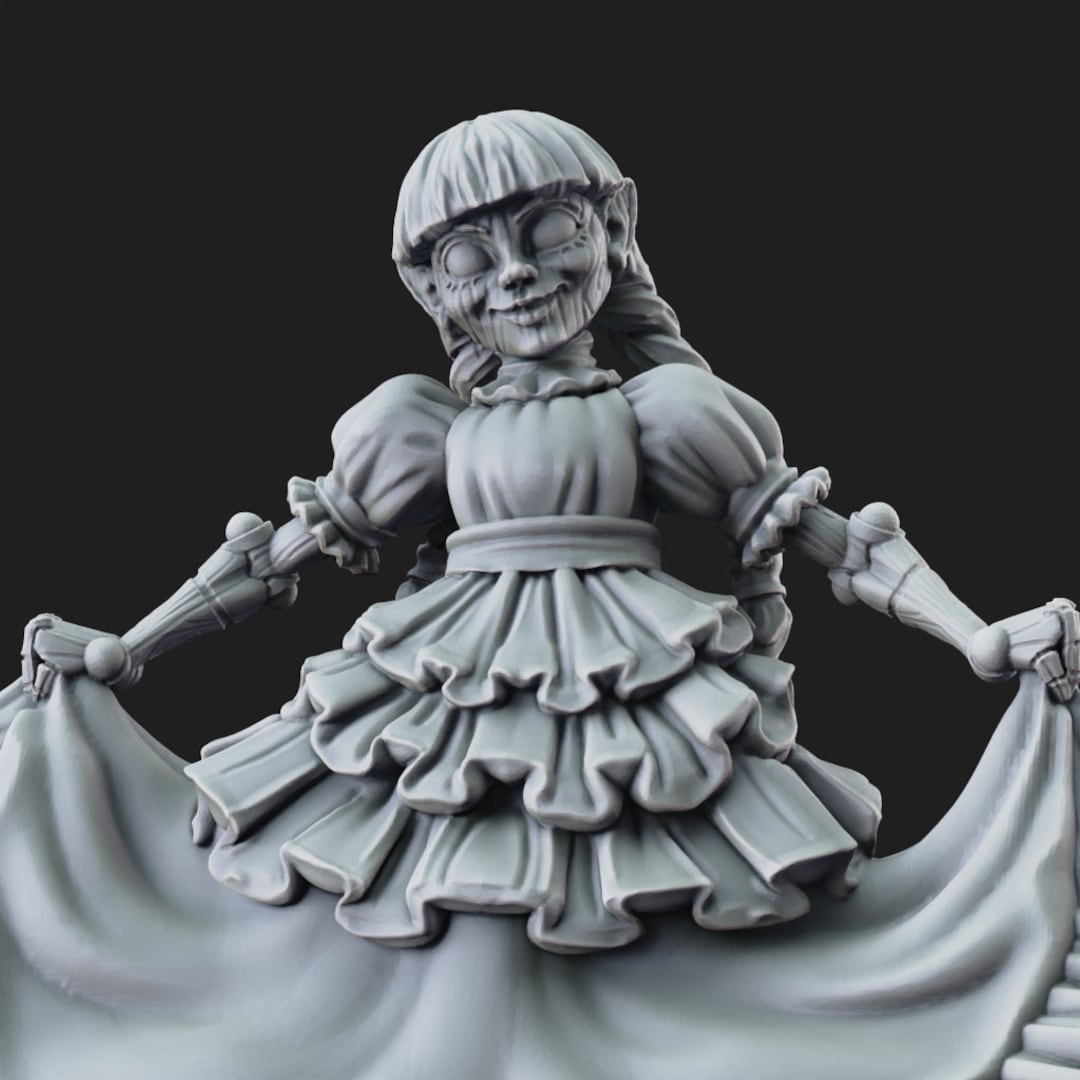 Awakened Puppet Anabelle 3D Printed Tabletop RPG Mini - Etsy