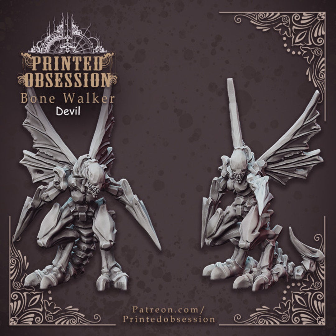 Bone Walker 3D Printed Tabletop RPG Minis UNPAINTED - Etsy