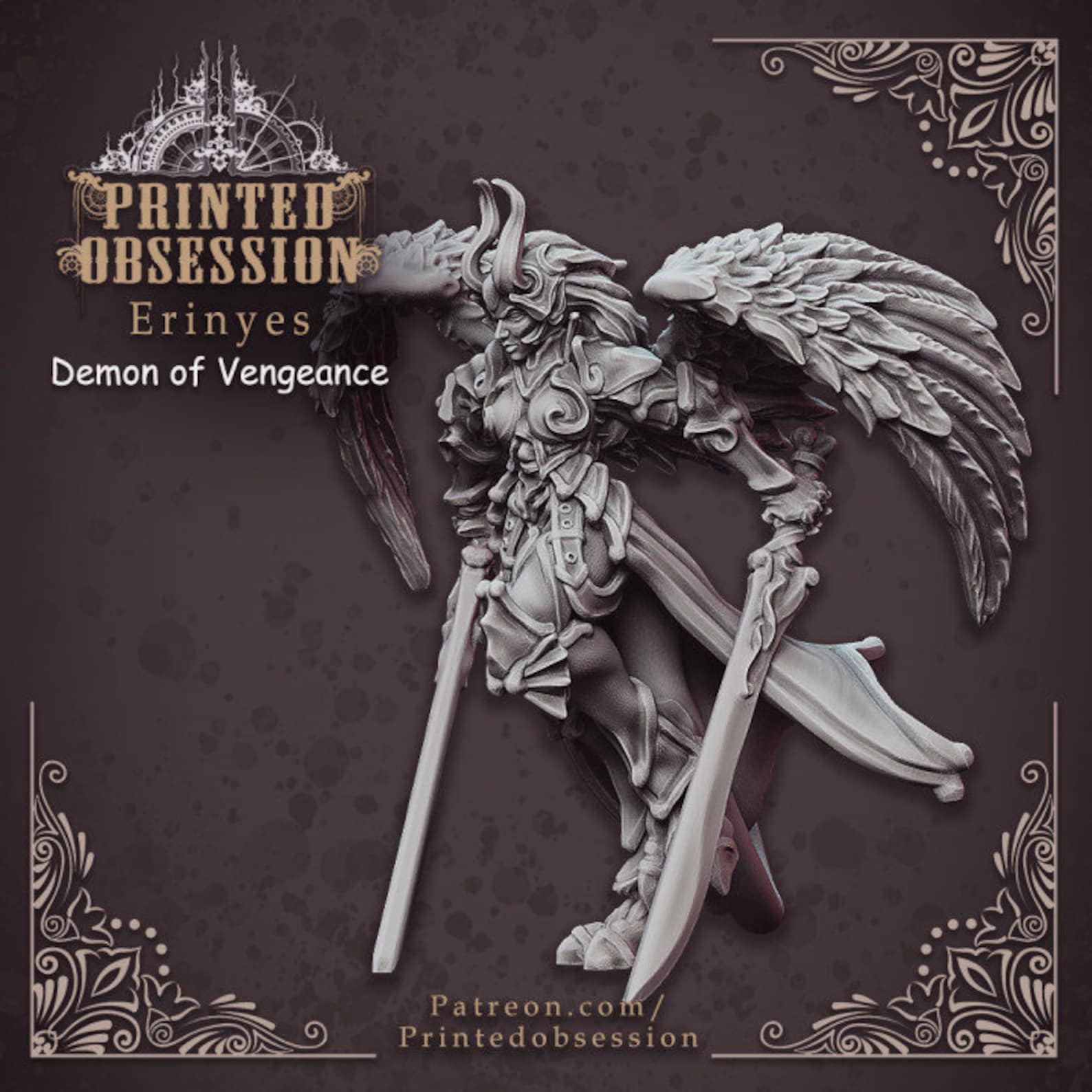 Erinyes 3D Printed Tabletop RPG Mini - Etsy