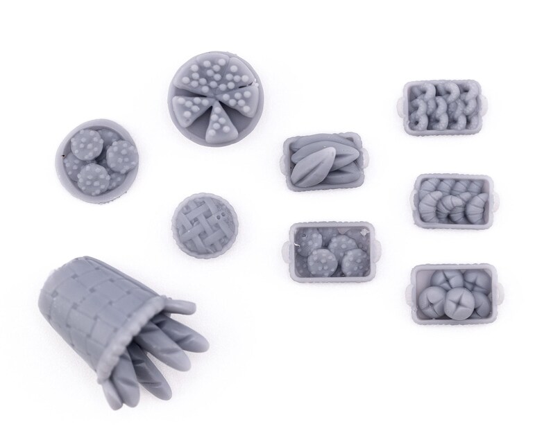 Bakery Shop Scatter 3D Printed Tabletop RPG Scenery UNPAINTED - Etsy