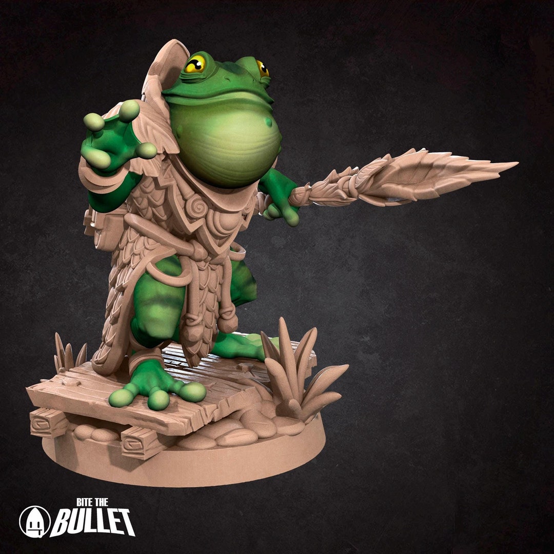 Frogfolk Monk 3D Printed Tabletop RPG Mini UNPAINTED - Etsy