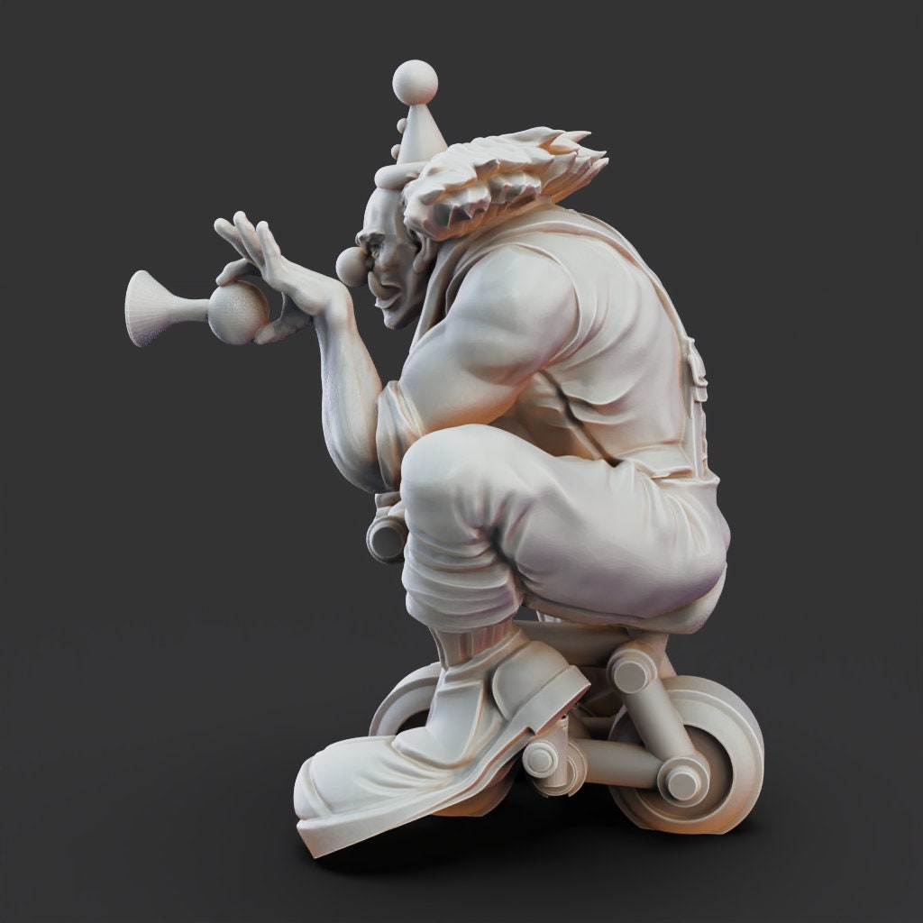 Tiny the Orc Clown 3D Printed Tabletop RPG Mini UNPAINTED - Etsy