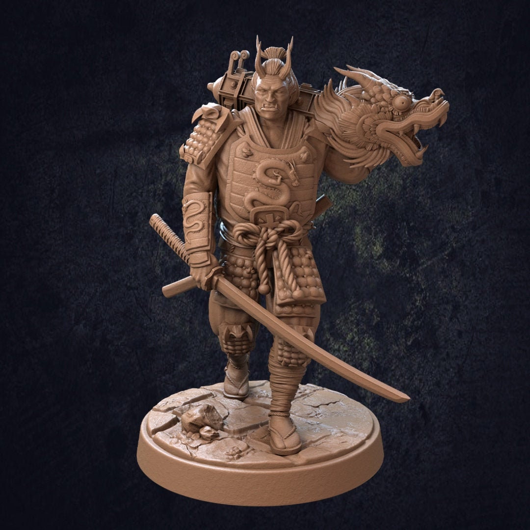 Half Orc Artificer 3D Printed Tabletop RPG Mini - Etsy