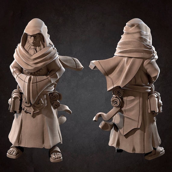 Toys & Games Cultist Mini 3D Print Priest 4k Resin Pathfinder D&D TTG ...