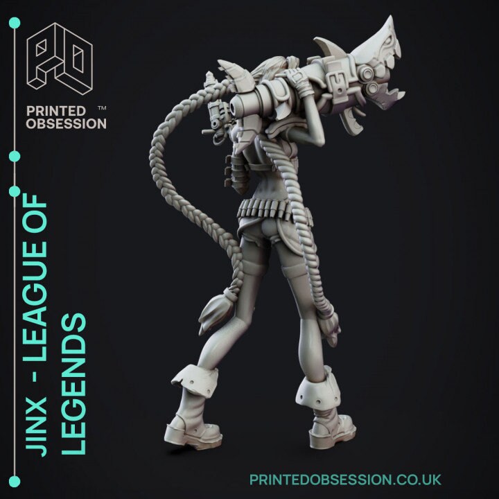 Jinx League of Legends 3D Printed Miniature Figurine - Etsy