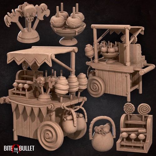 Pumpkin Cart 3D Printed Tabletop RPG Scenery - Etsy