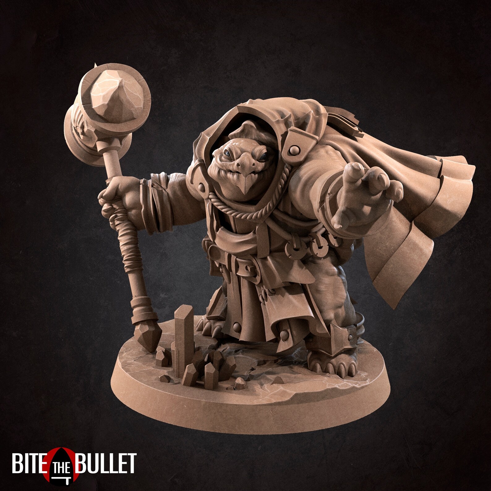 Tortle Cleric 3D Printed Tabletop RPG Mini UNPAINTED - Etsy