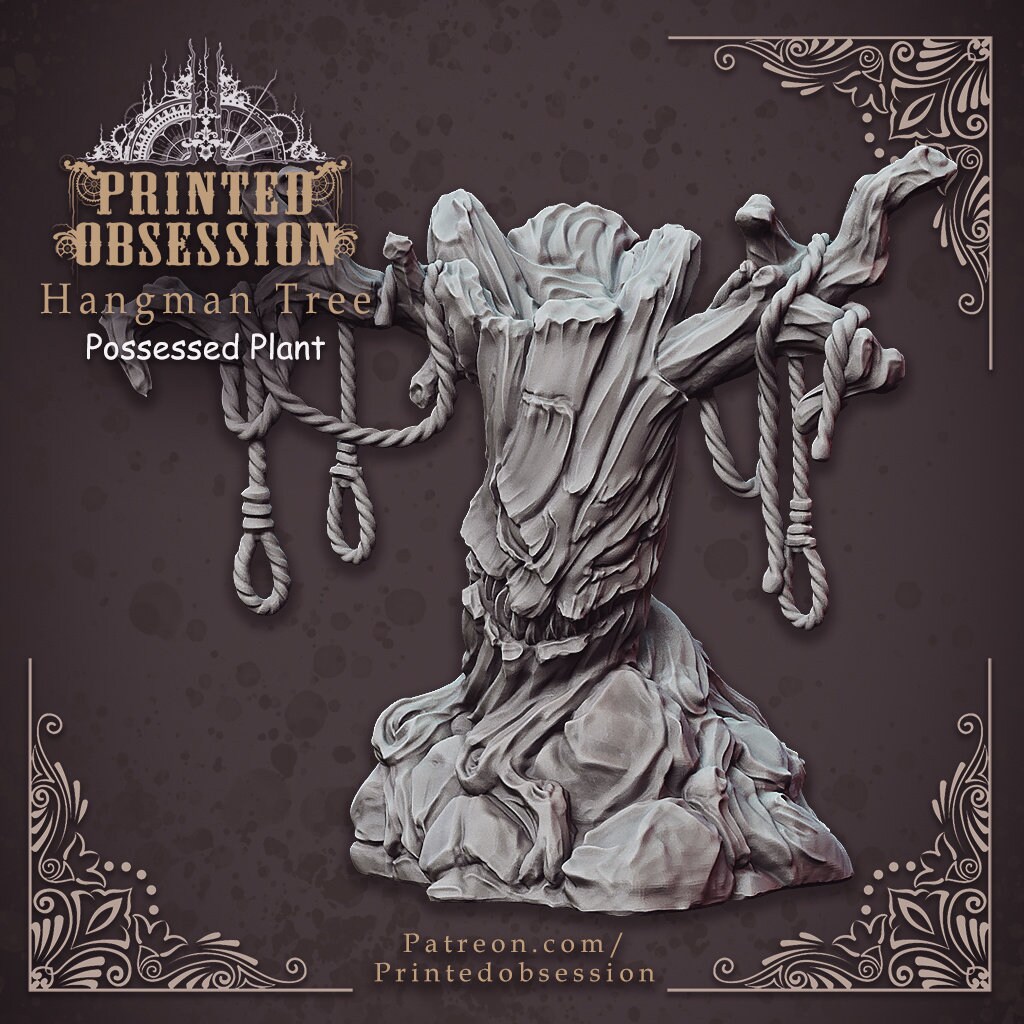 Hangman's Haunted Tree 3D Printed Tabletop RPG Monster - Etsy