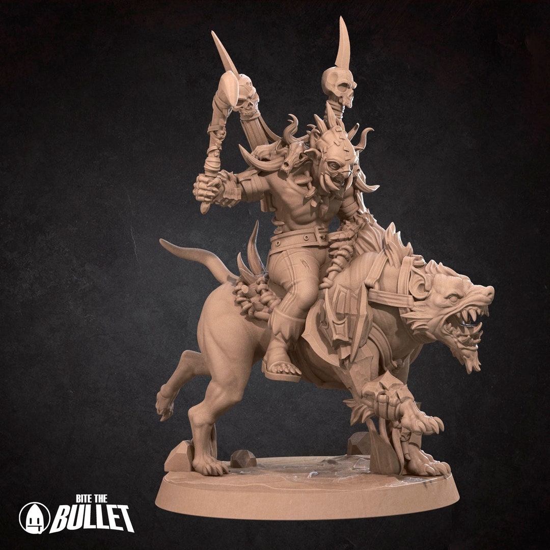 Warg Riders 3D Printed Tabletop RPG Mini UNPAINTED - Etsy