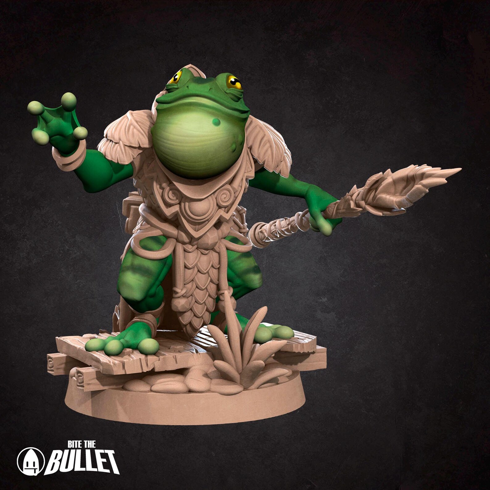Frogfolk Monk 3D Printed Tabletop RPG Mini UNPAINTED - Etsy