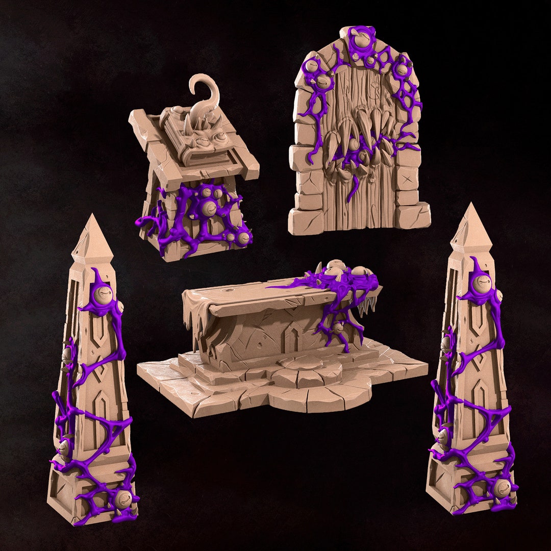 Cursed Summoning Chamber 3D Printed Tabletop RPG Scenery - Etsy