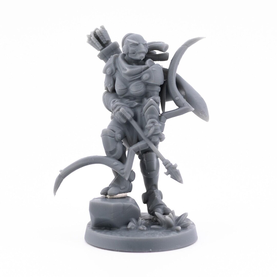 Warforged Ranger 3D Printed Tabletop RPG Mini UNPAINTED - Etsy