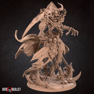 Catacomb Skeleton Reaper 3D Printed Tabletop RPG Monster UNPAINTED - Etsy